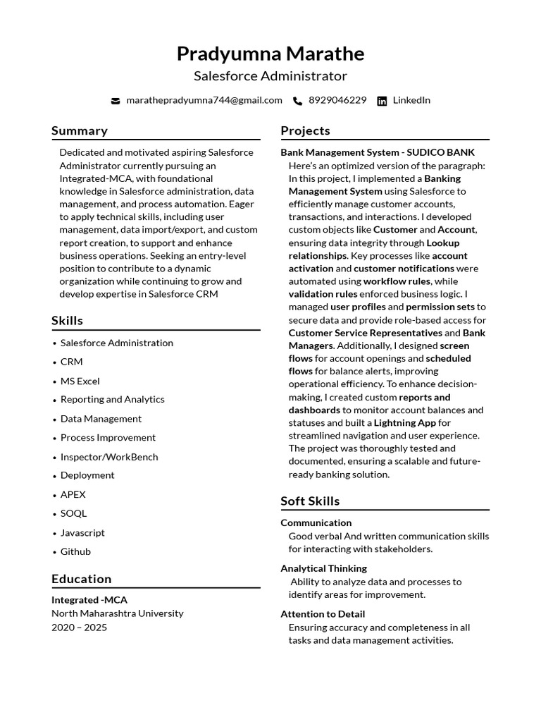 Pradyumna Marathe Admin 2 | PDF