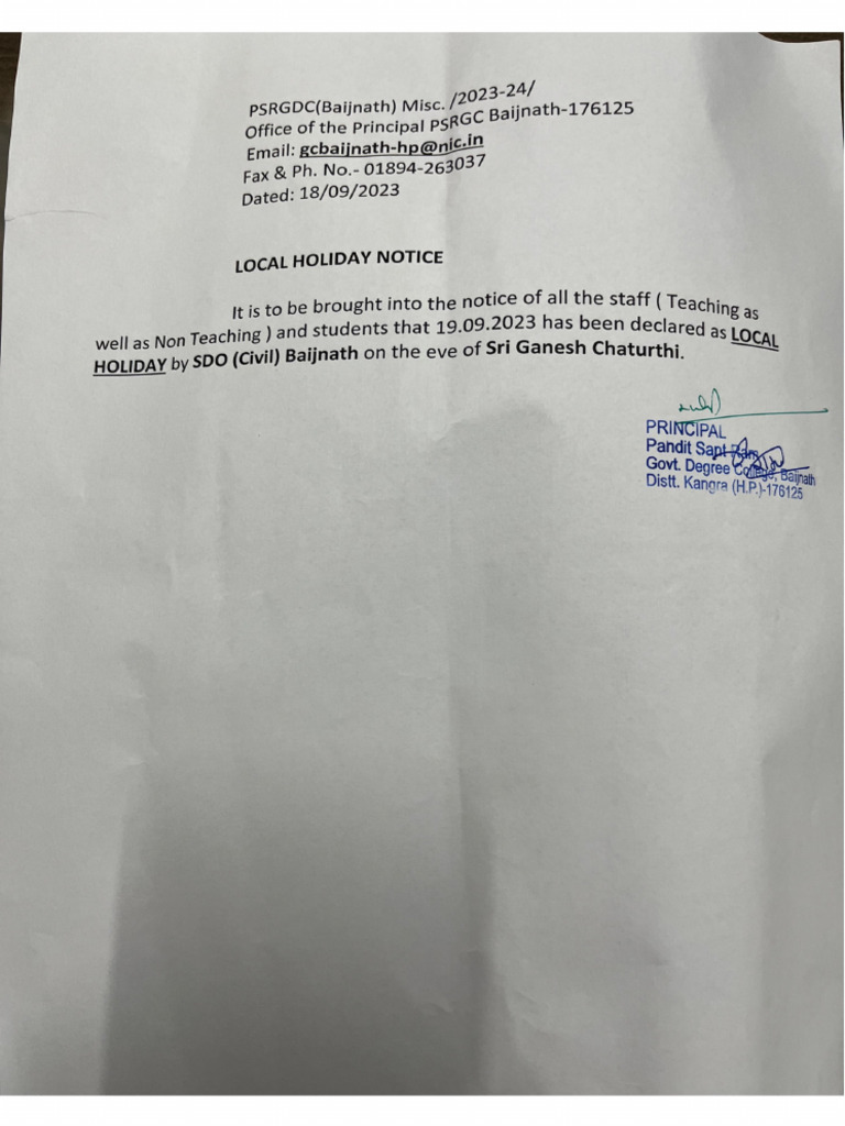 Notice Today | PDF
