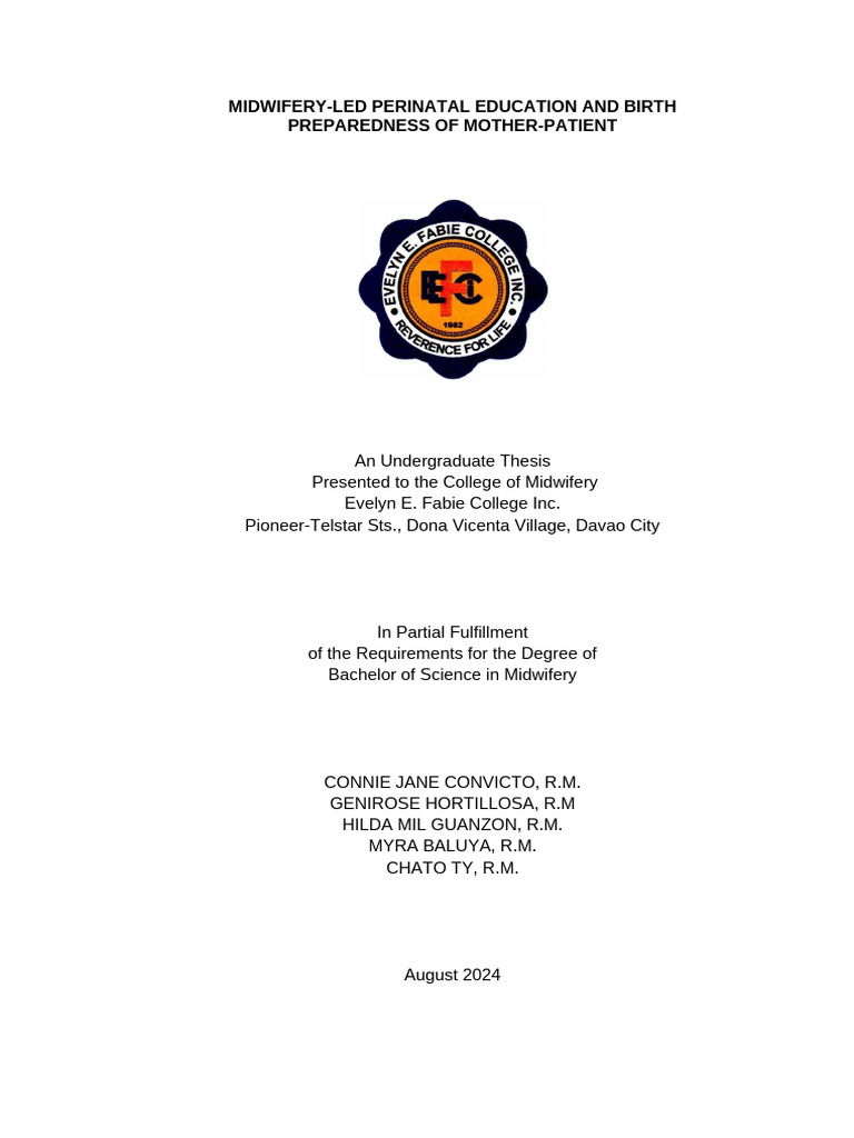 Research About Midwives Sample | PDF