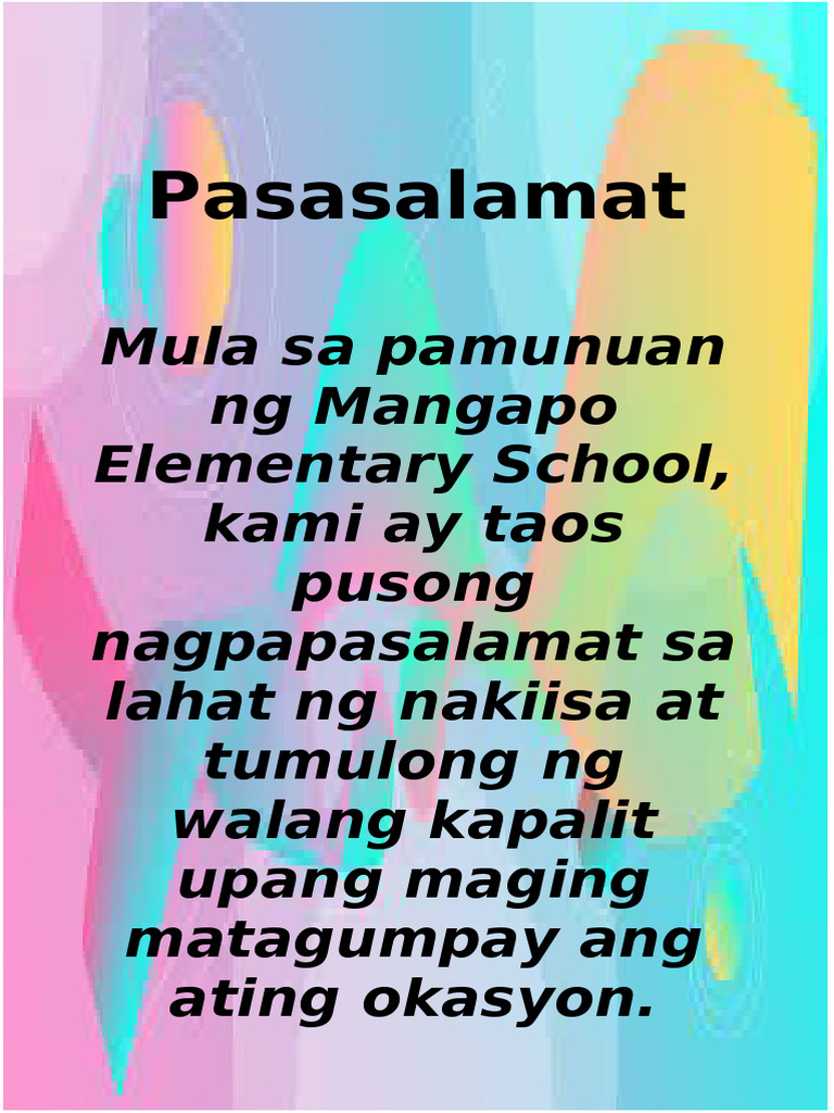 Program Booklet Mr. and Miss Intrams | PDF