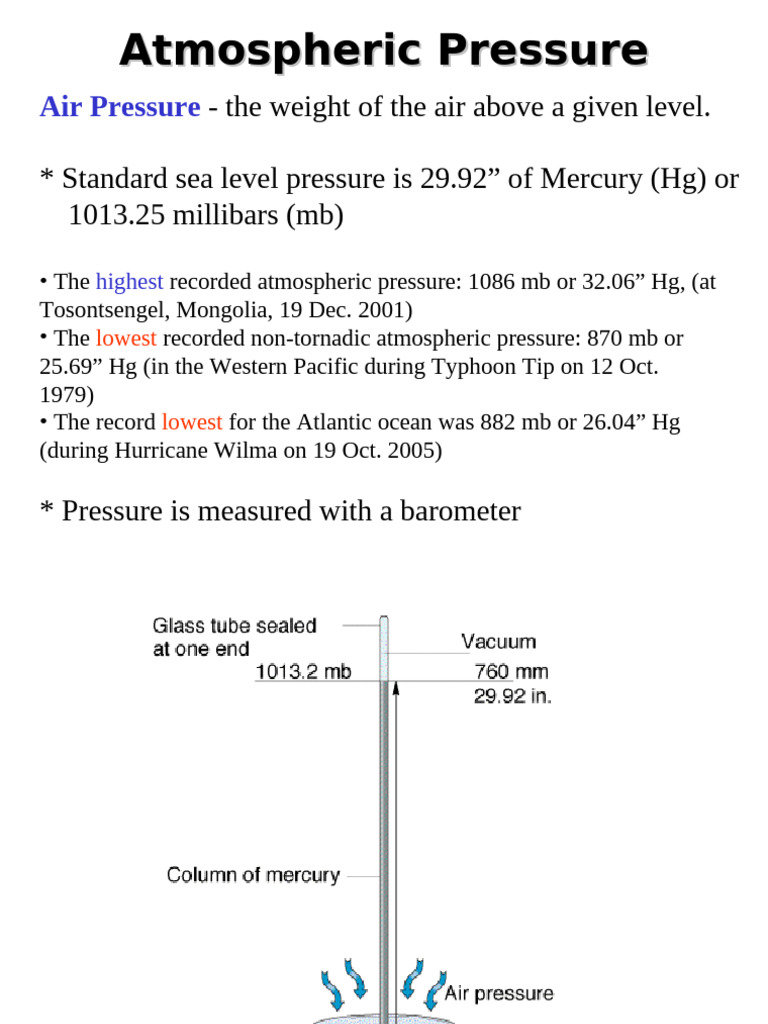 Atmospheric Pressure and Wind Belt | PDF