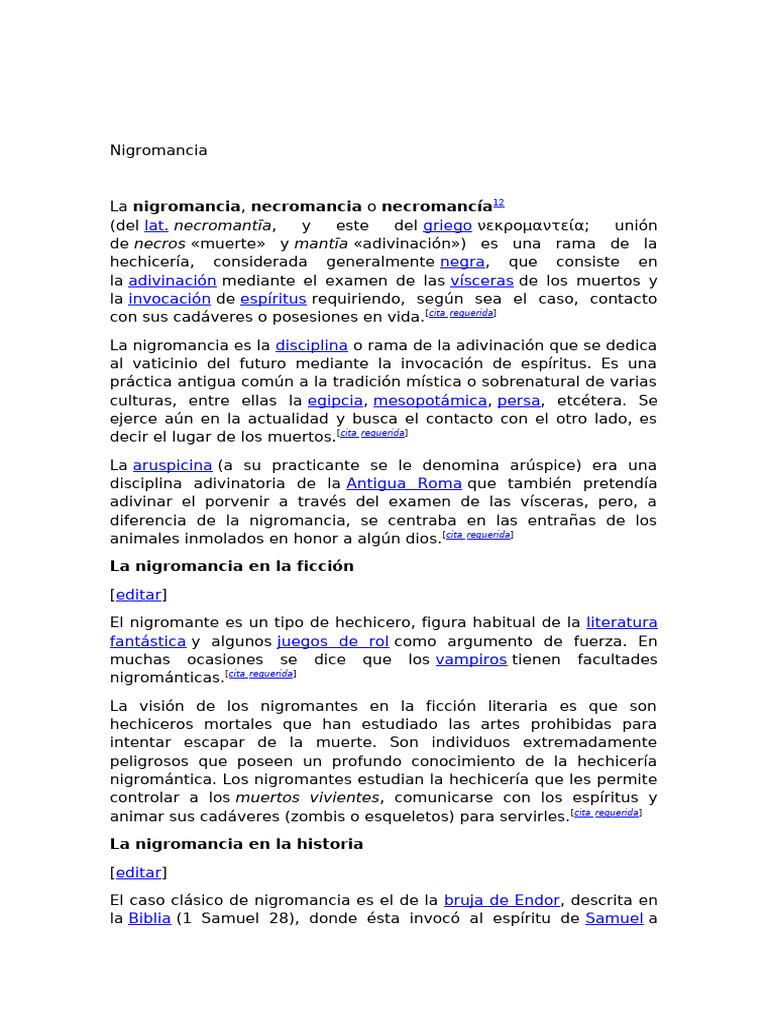 Nigromancia | PDF