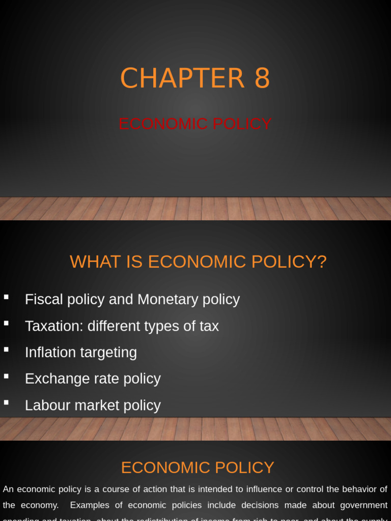 CHAPTER 8 (Economic Policy) | PDF