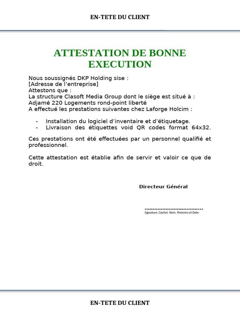 ATTESTATION-DE-BONNE-FIN-DEXECUTION | PDF