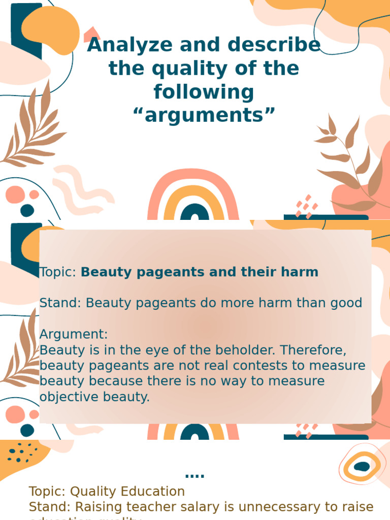 Analyzing Arguments | PDF