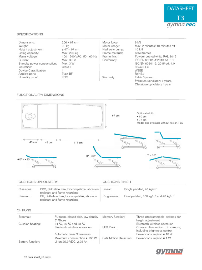 T3 Data Sheet - v2 | PDF