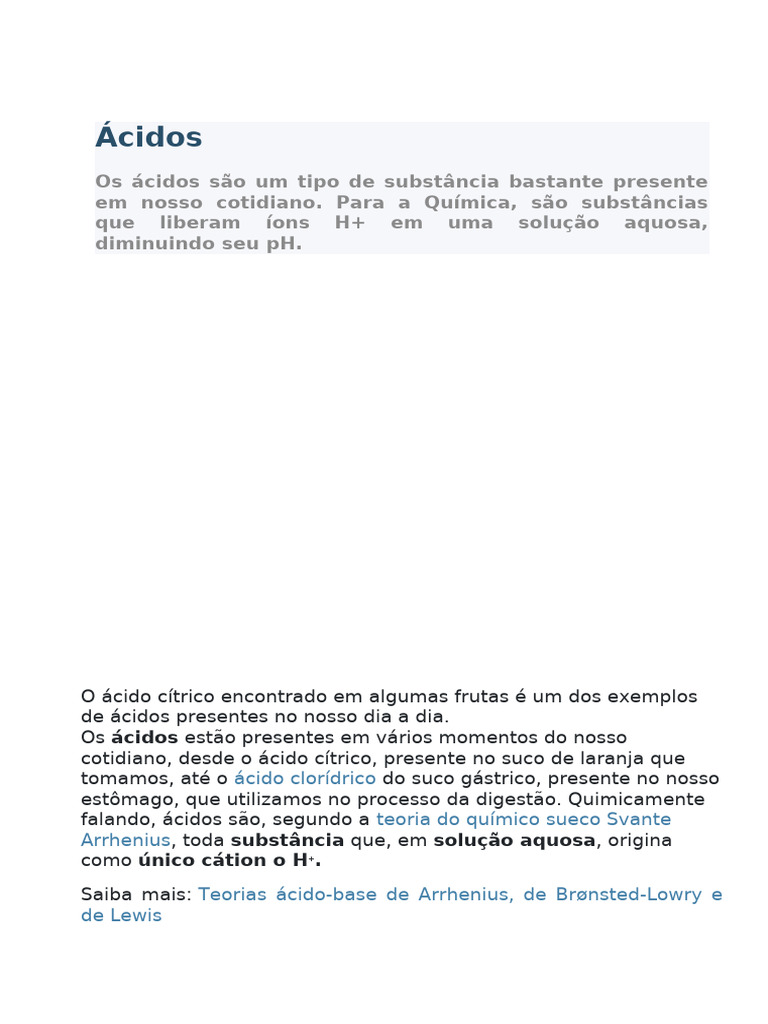 Ácidos | PDF