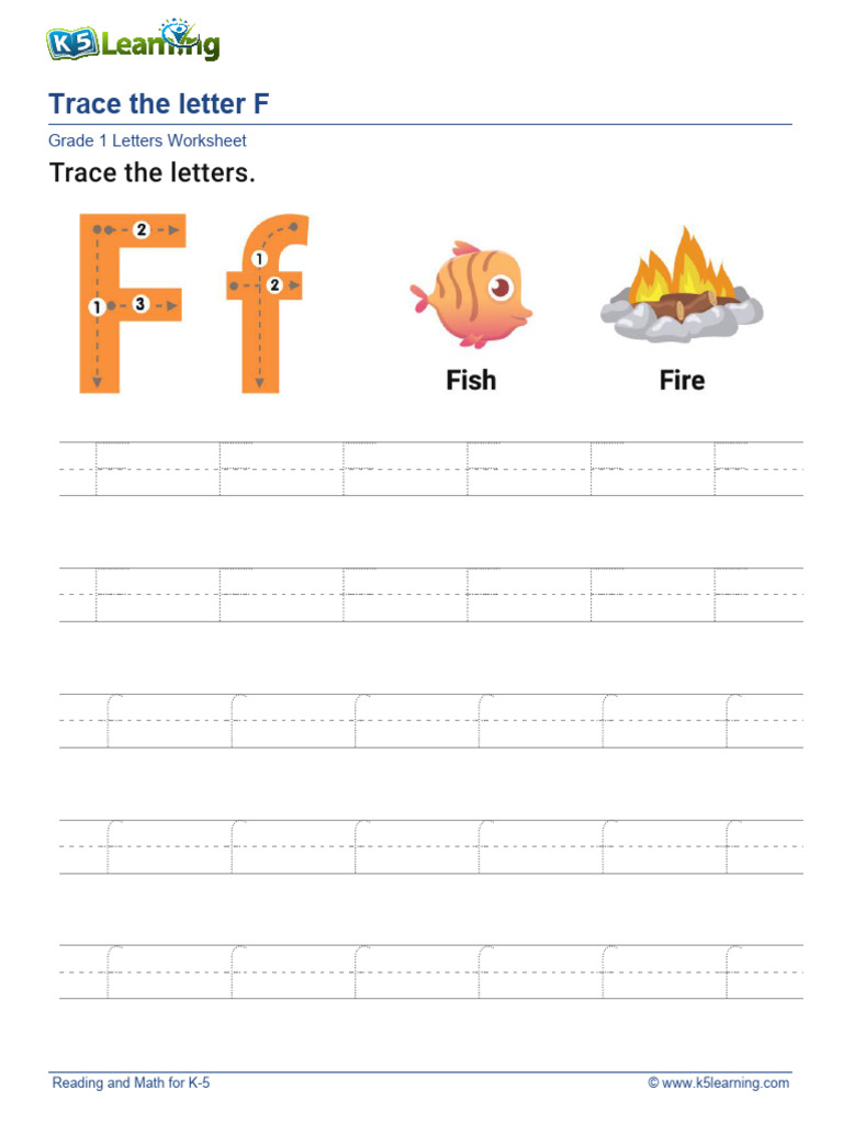 grade-1-trace-letter-f | PDF
