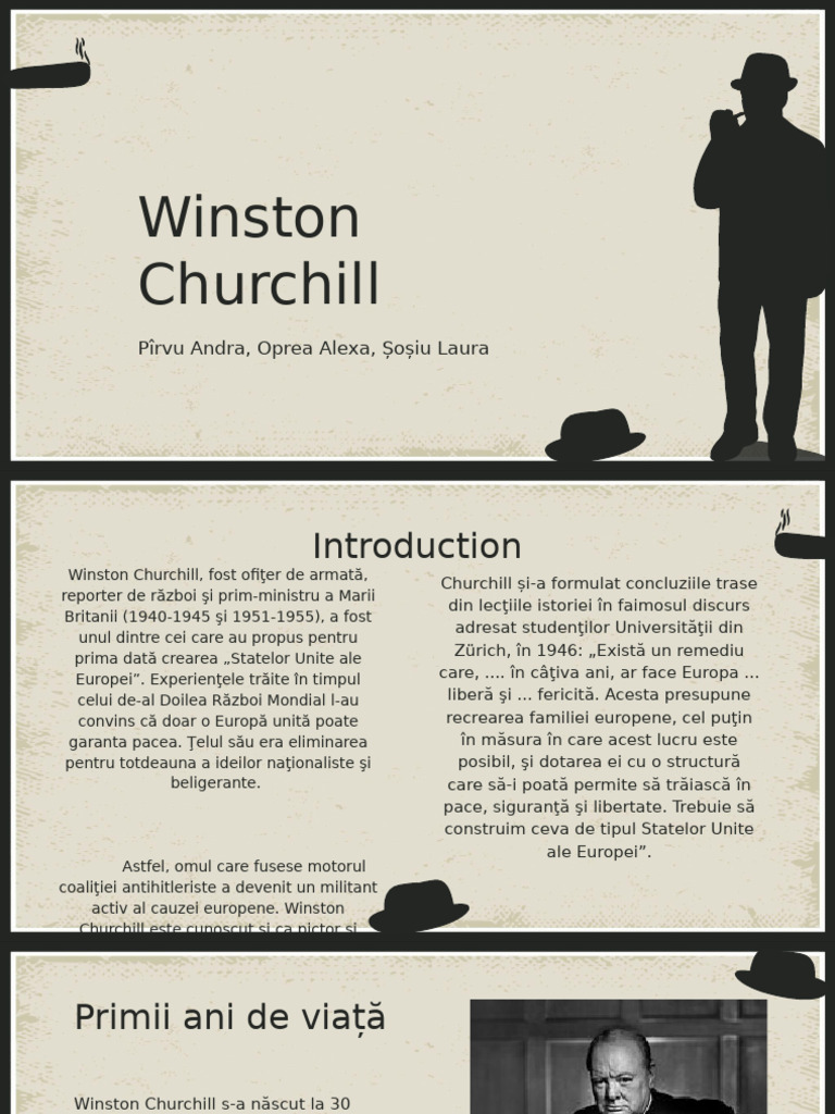 Winston Churchill History Lesson For High School by Slidesgo | PDF