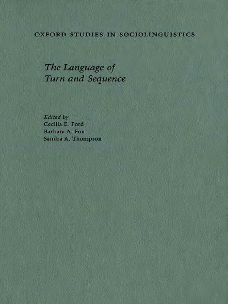 The Language of Turn and Sequence - Compress | PDF