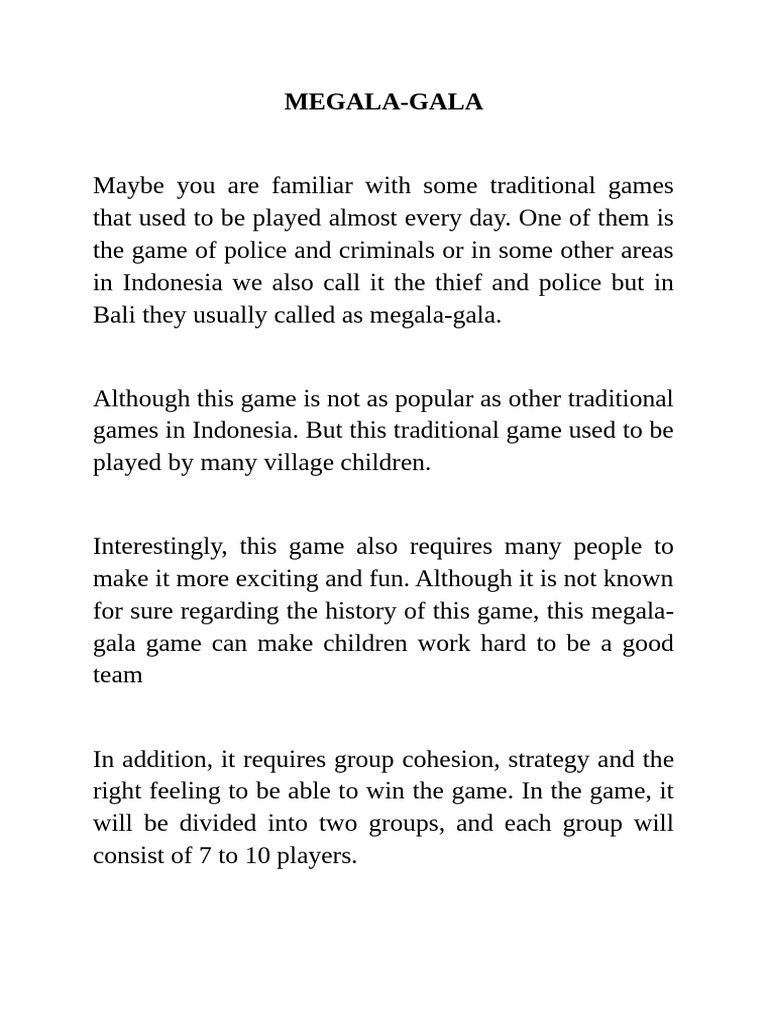 Megala-Gala B.ingg | PDF