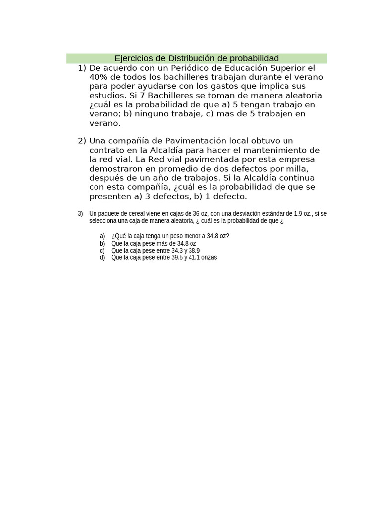 U3-T2 Guia de Ejercicios 13721 | PDF | Ciencia y matemáticas