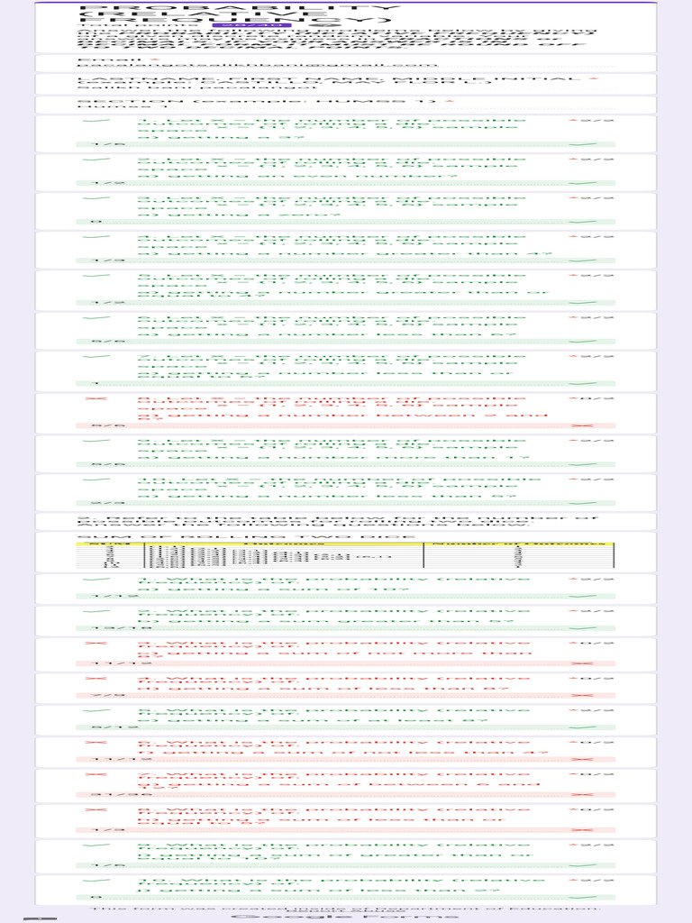 Probability (Relative Frequency) | PDF