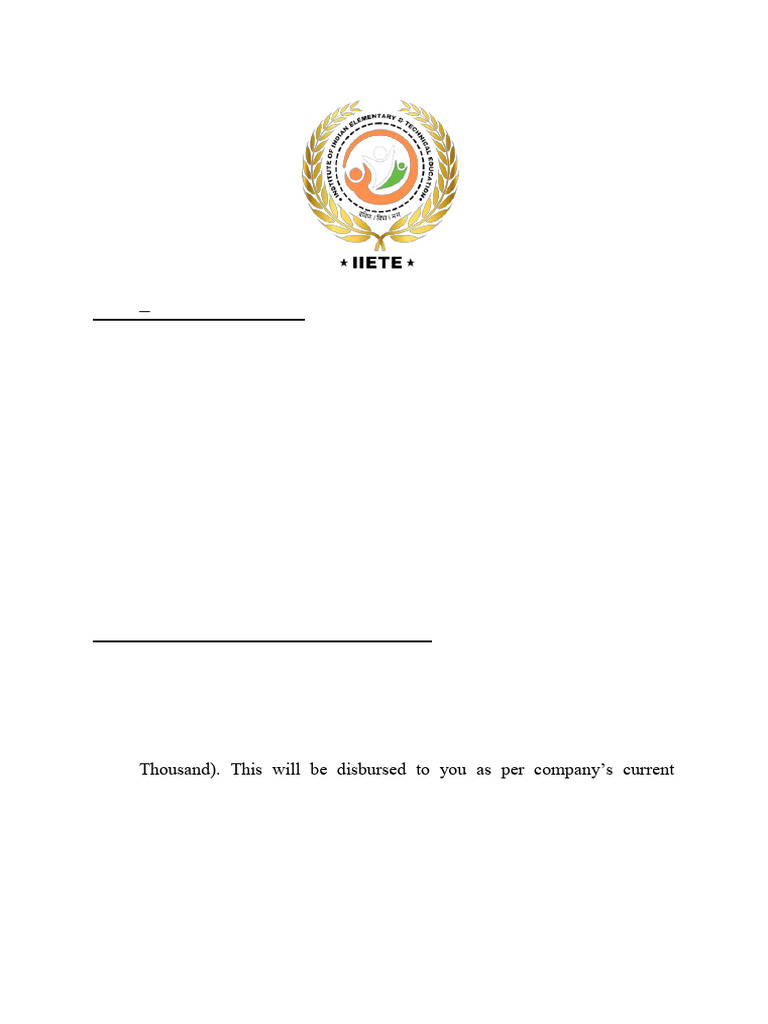 Final Offer Letter | PDF