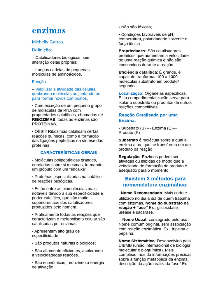 Enzimas | PDF
