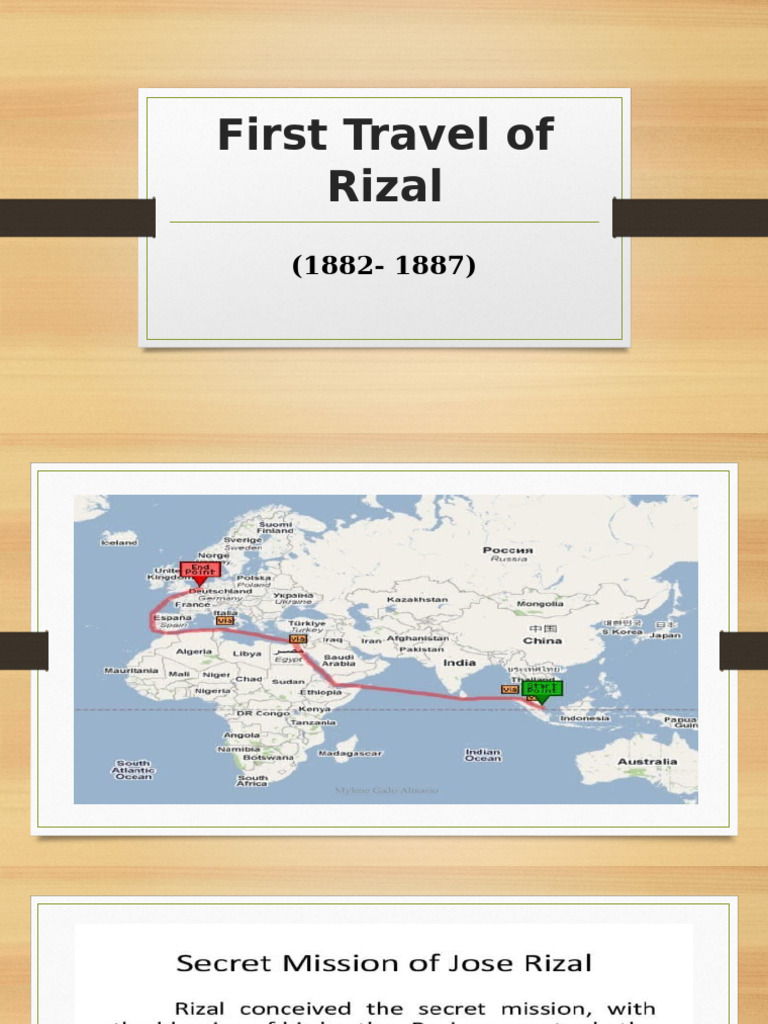 First Travel of Rizal | PDF