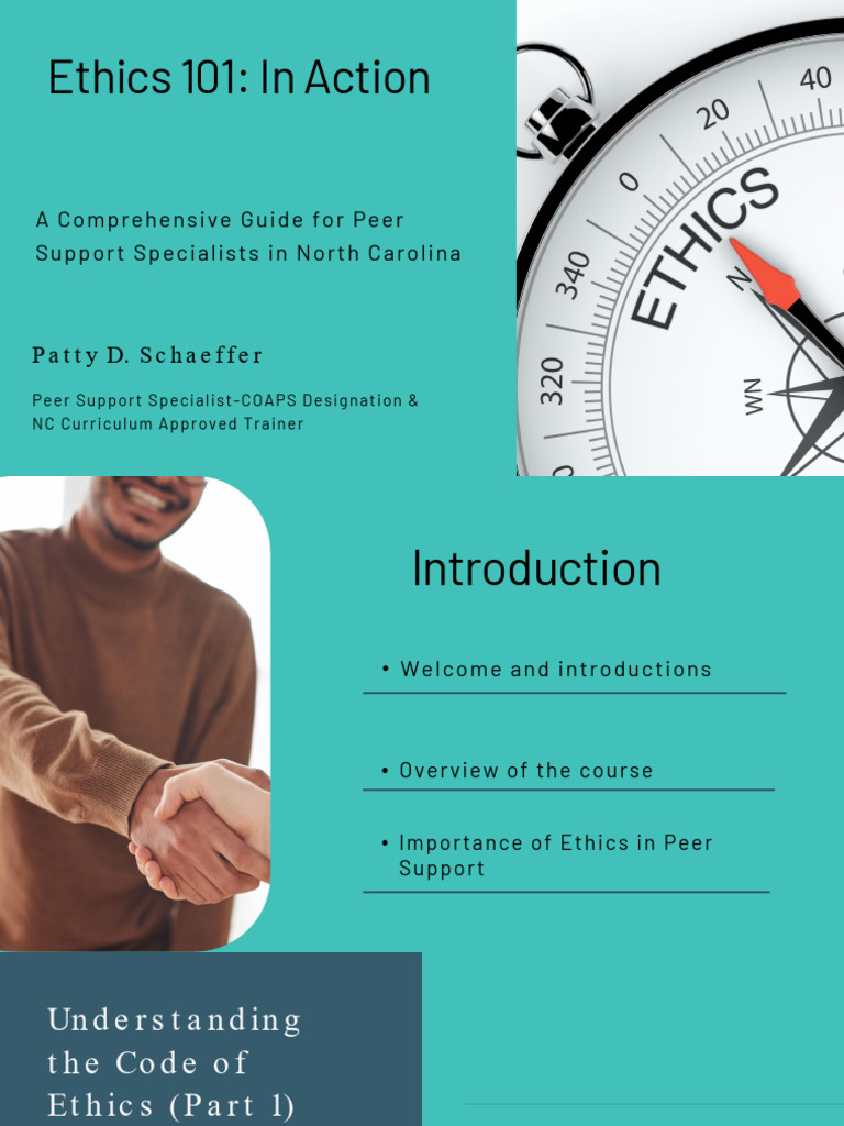 Ethics Guide for Peer Support Specialists | PDF | Computers