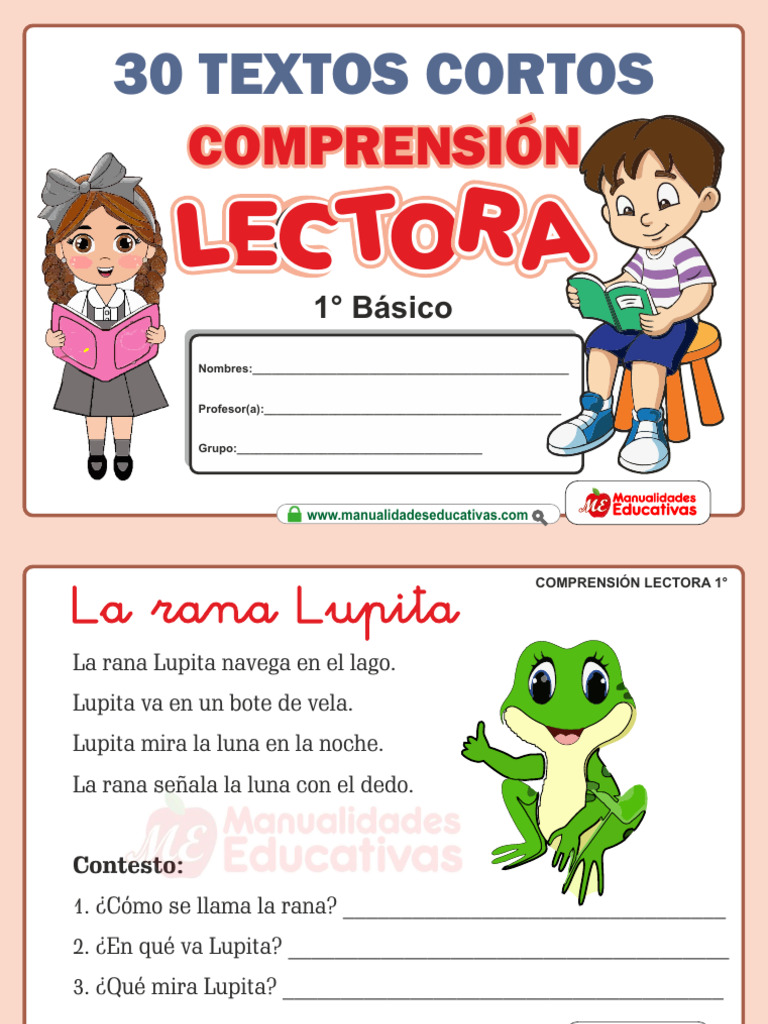 30 Textos Comprensión Lectora para Niños | PDF