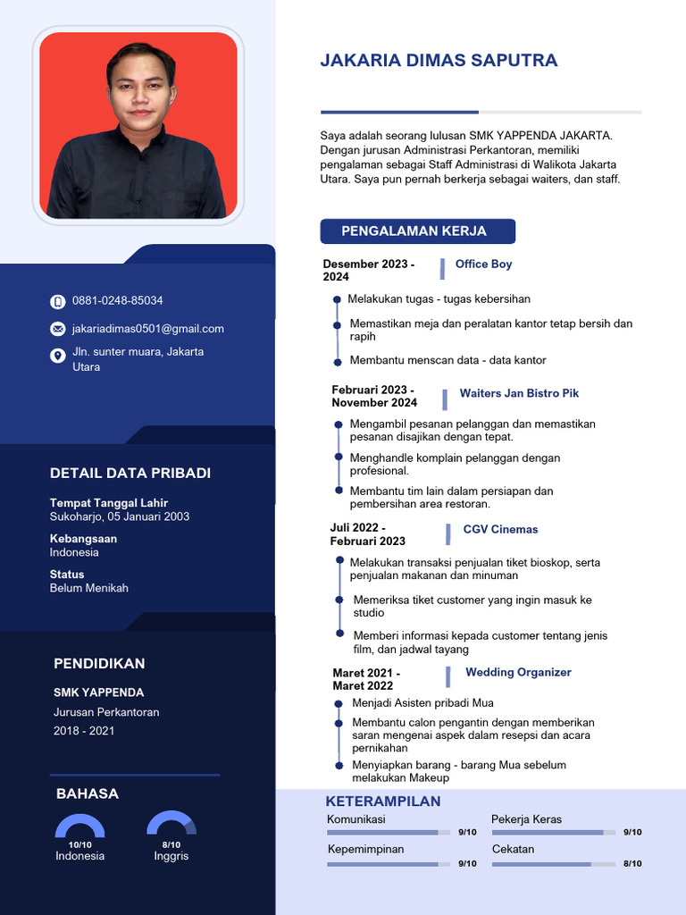 CV Jakaria Dimas Saputra | PDF