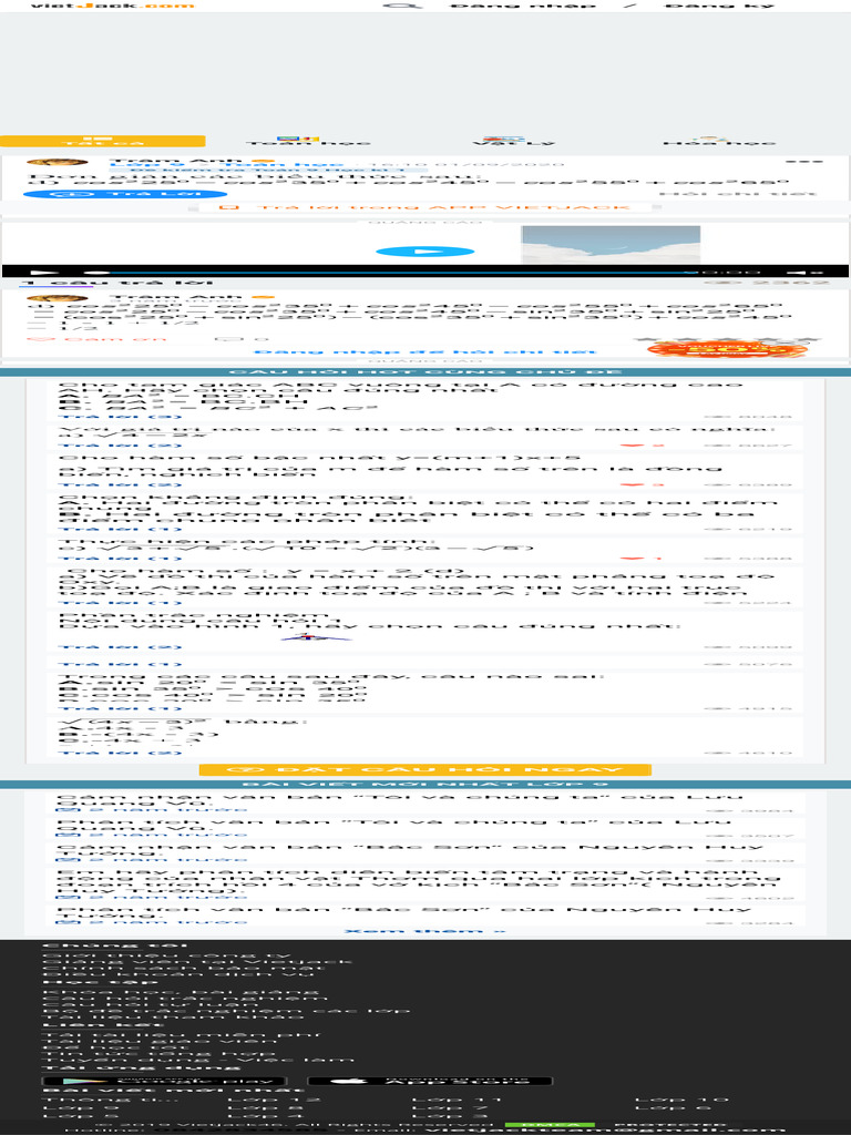 Đơn giản các biểu thức sau (cos^2)25 độ-(cos^2)35 độ+(cos^2)45 độ-(cos^2)55 độ+(cos^2)65 độ | PDF