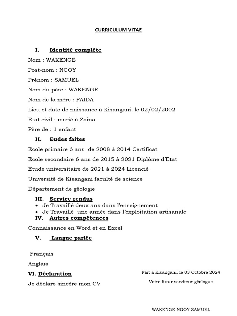 CURRICULUM VITAE | PDF