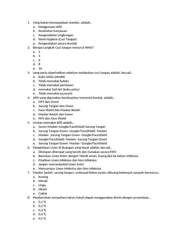 Pre Test Ppi CS | PDF