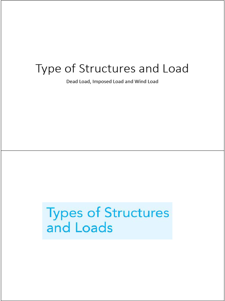 W1_L2-Structure and Loads | PDF