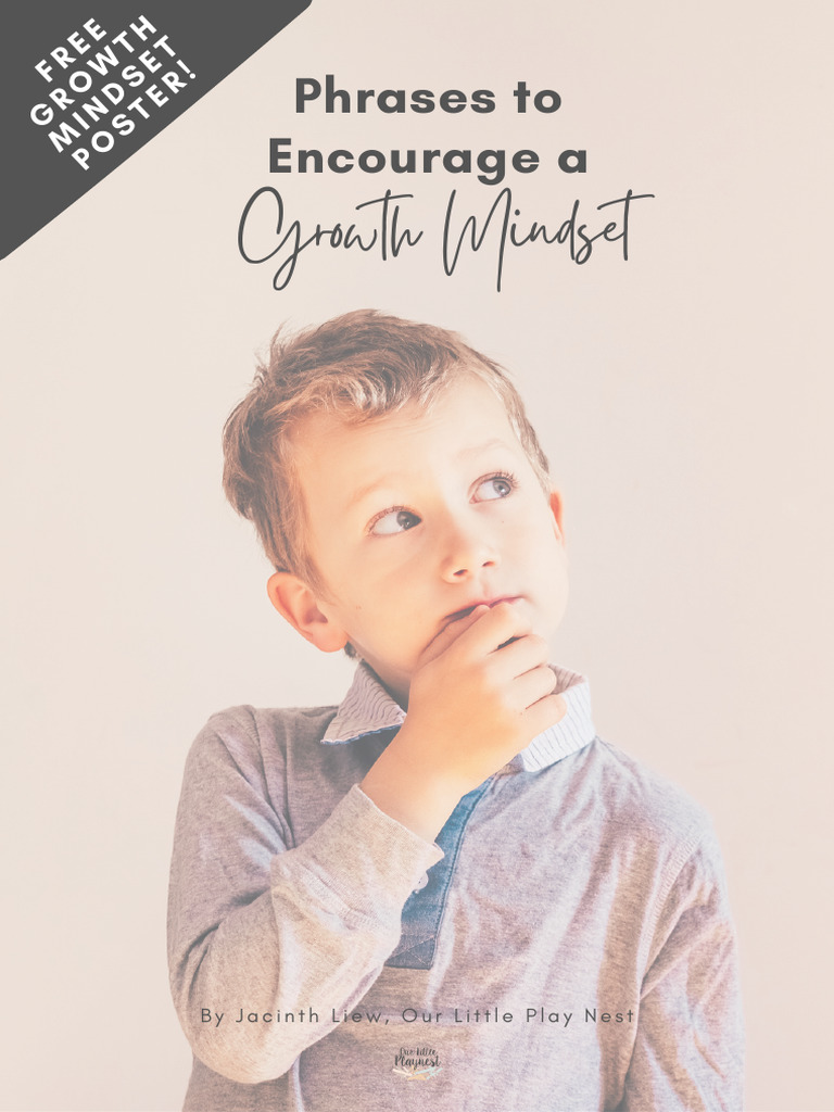 Encourage Growth Mindset in Your Children With These Phrases | PDF