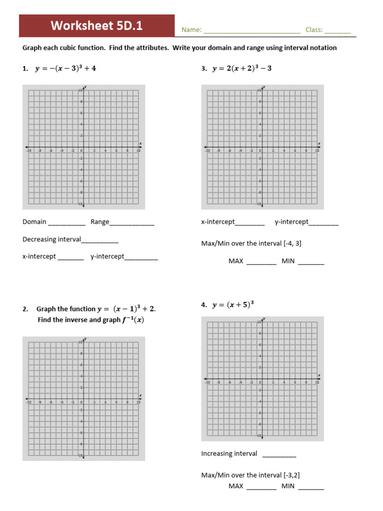 5D.1 - Worksheet 5D.1-1-1 | PDF