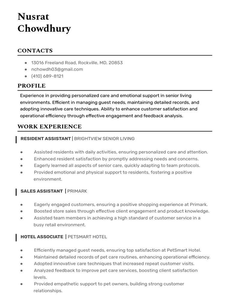 Nusrat Chowdhury: Contacts | PDF