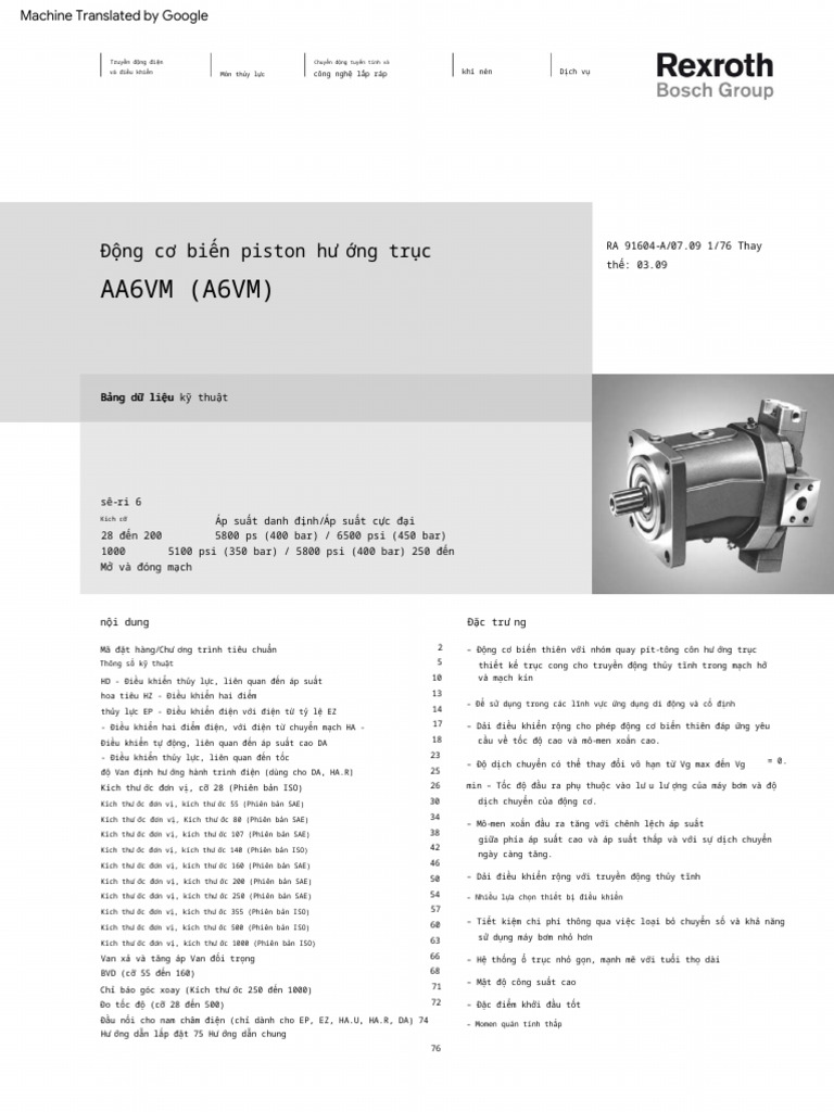 A6VM Series 6 Motor | PDF