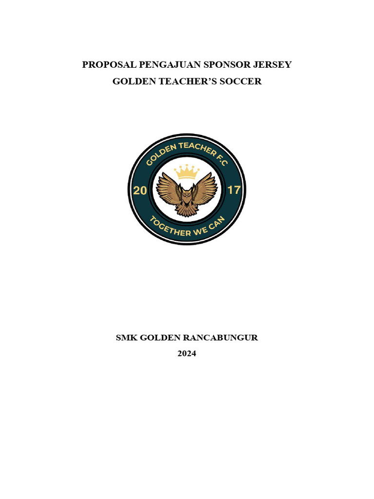 Proposal Pengajuan Jersey | PDF