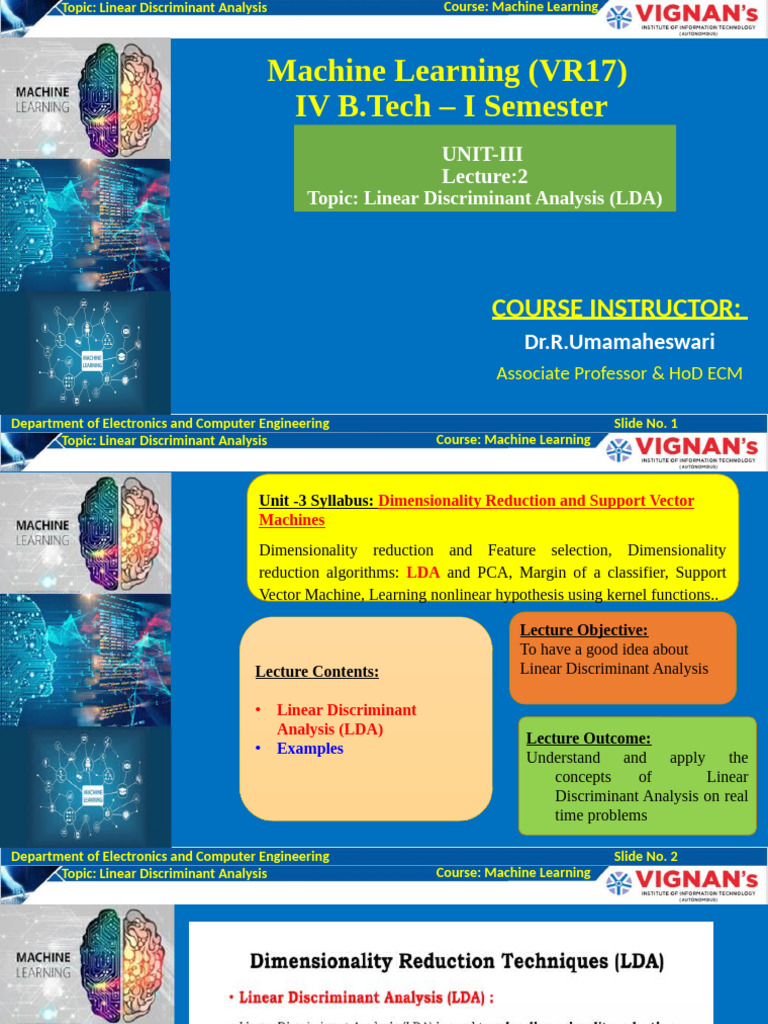 ML - UIII 2lecture LDA | PDF | Machine Learning | Applied Mathematics