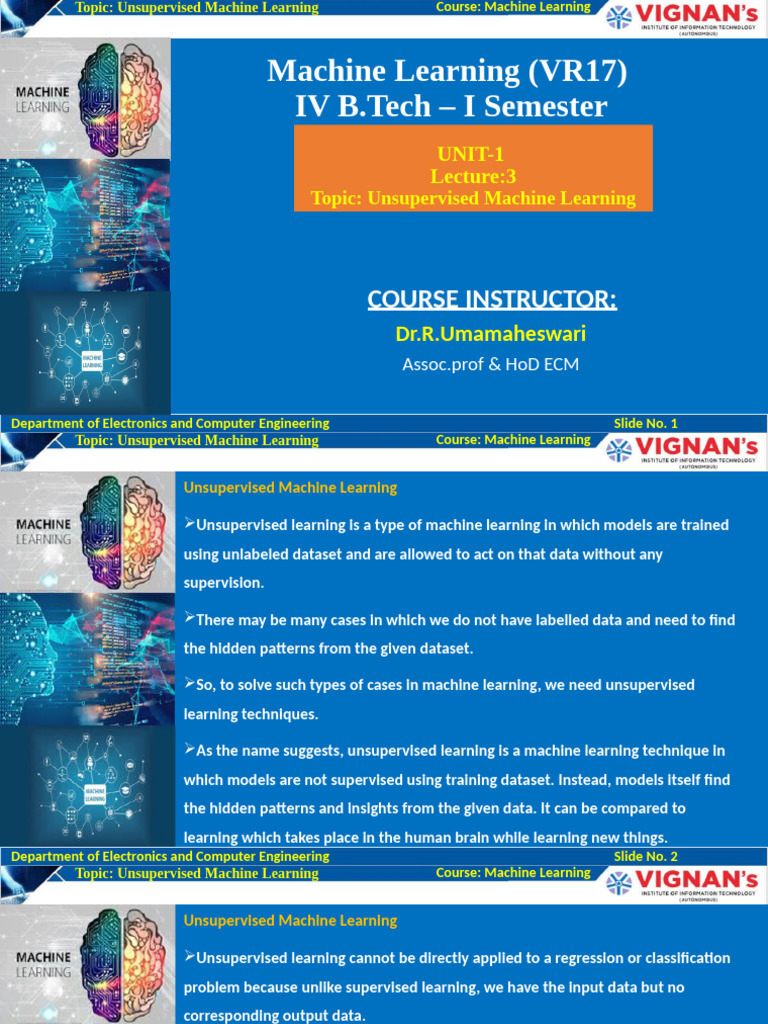 UnSupervised ML | PDF | Machine Learning | Behavior Modification