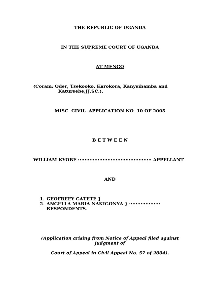 William Kyobe Geoffrey Gatete 2 | PDF