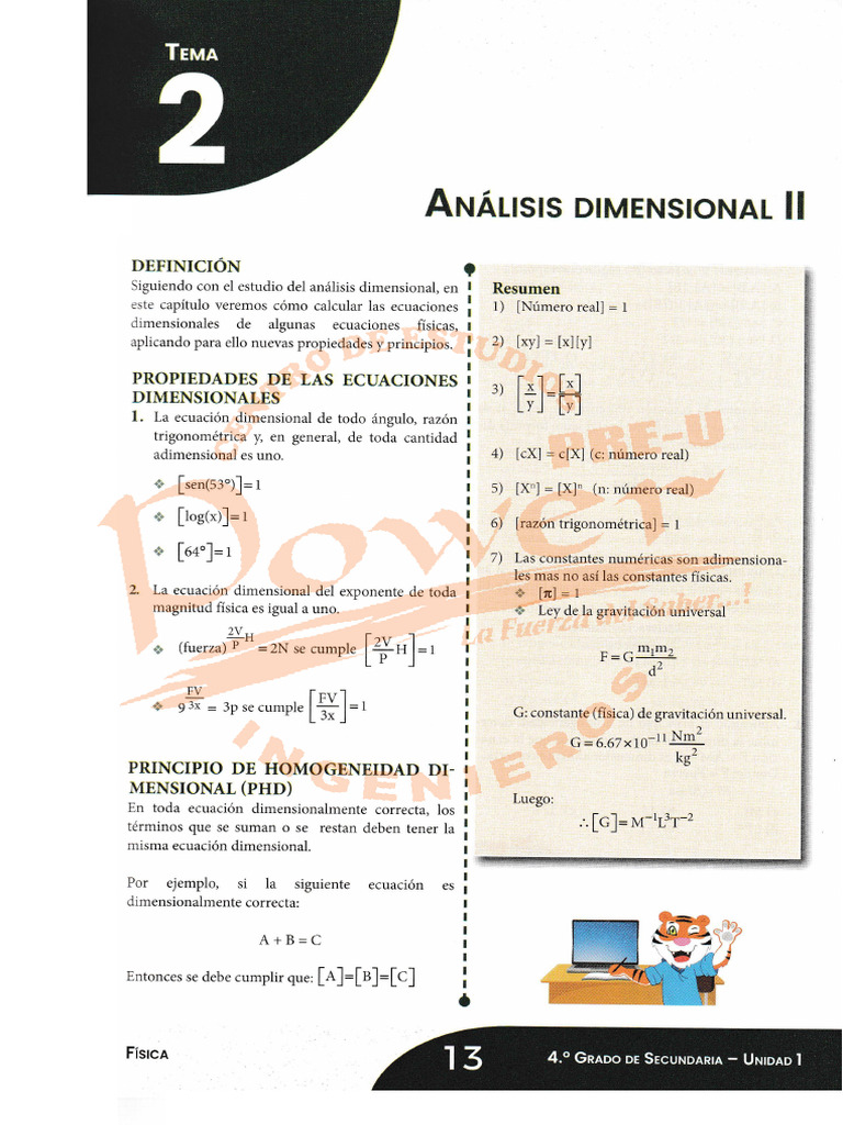 02-Análisis Dimensional II-IB-F-4s | PDF