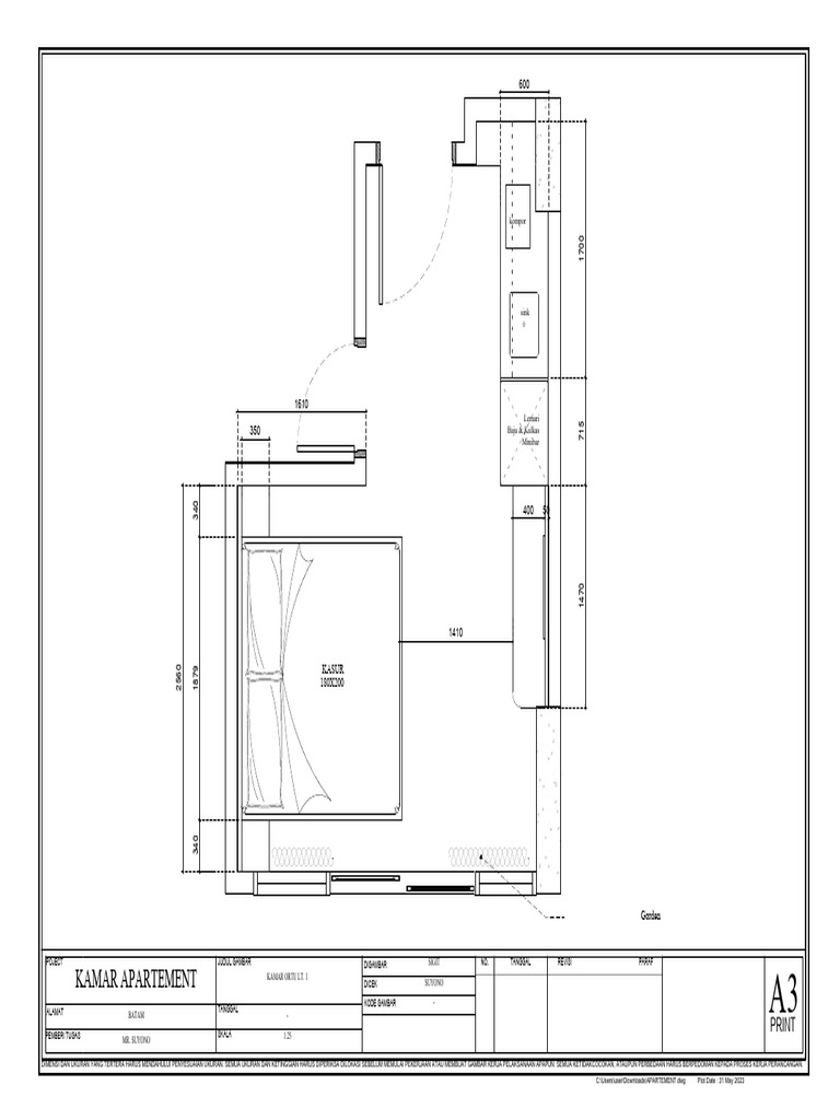 Denah Apartement 2 | PDF
