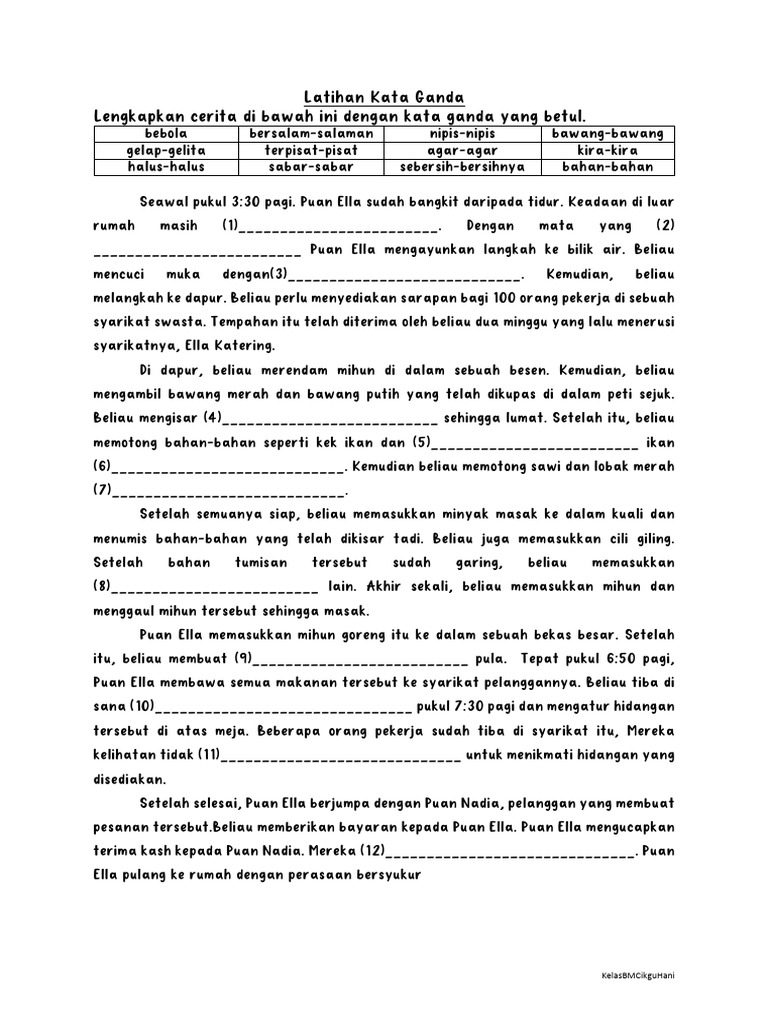 Latihan Kata Ganda | PDF