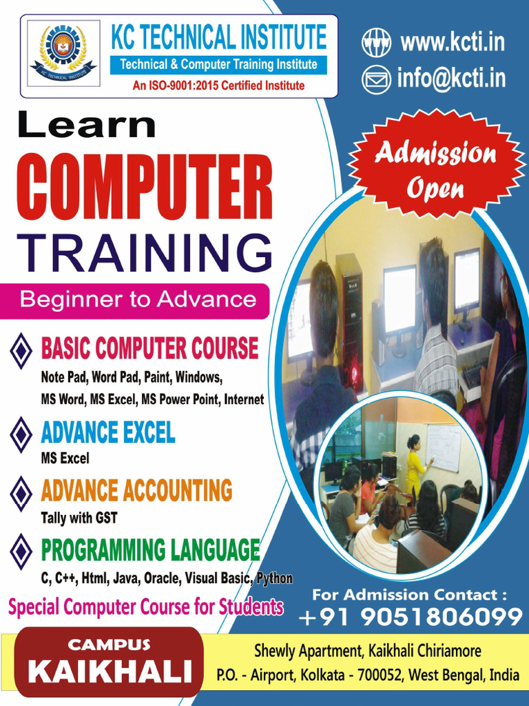 Computer Training Course Pdf