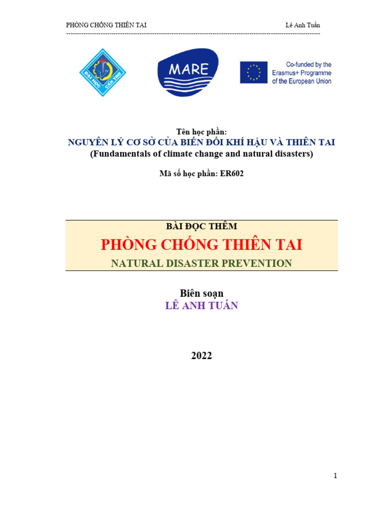 MARE_-_additional_Reading_-_Disaster_Prevention_-_LeAnhTuan_2022 | PDF