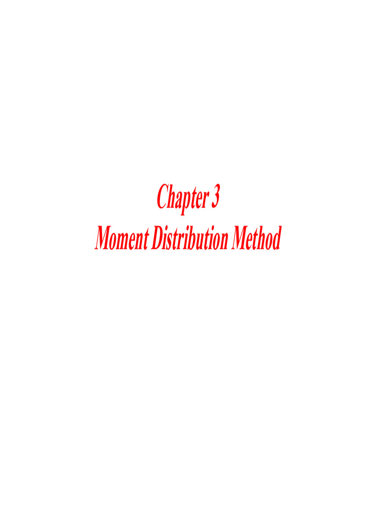 Moment Distribution Method | PDF