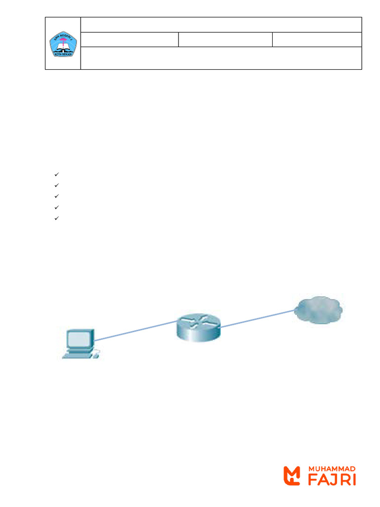 3 Praktik Topologi 2a - Konfigurasi Router | PDF