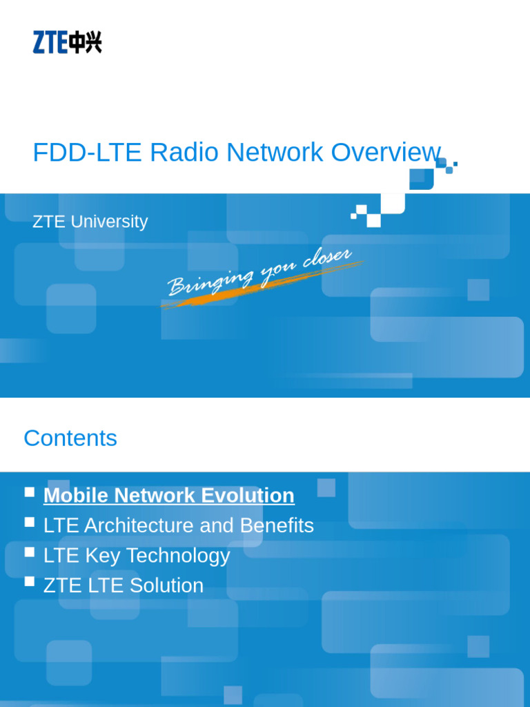 01 FDD-LTE Network Overview 57P | PDF