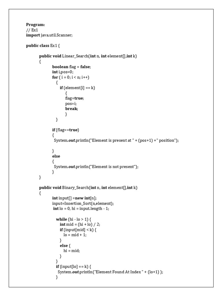 Program: Import Public Class Public Void Int Int Int Boolean False Int For If True Break | PDF