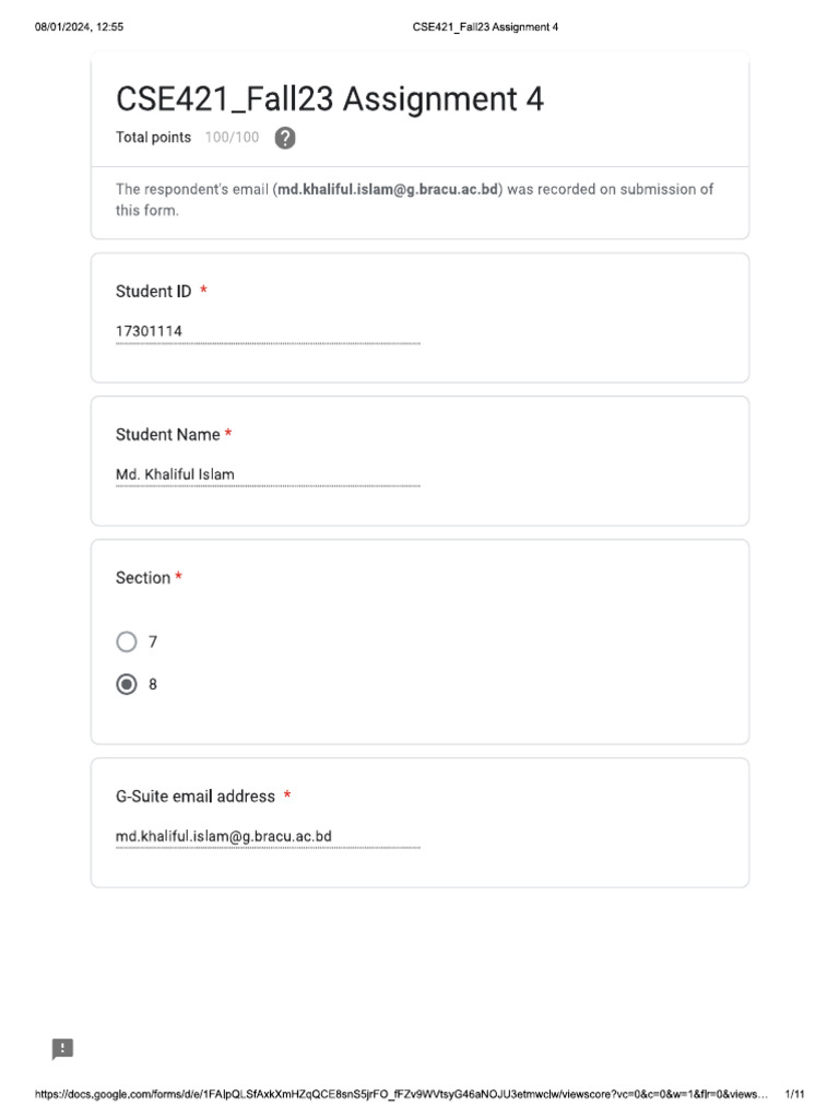 Assignment 4 Solution | PDF