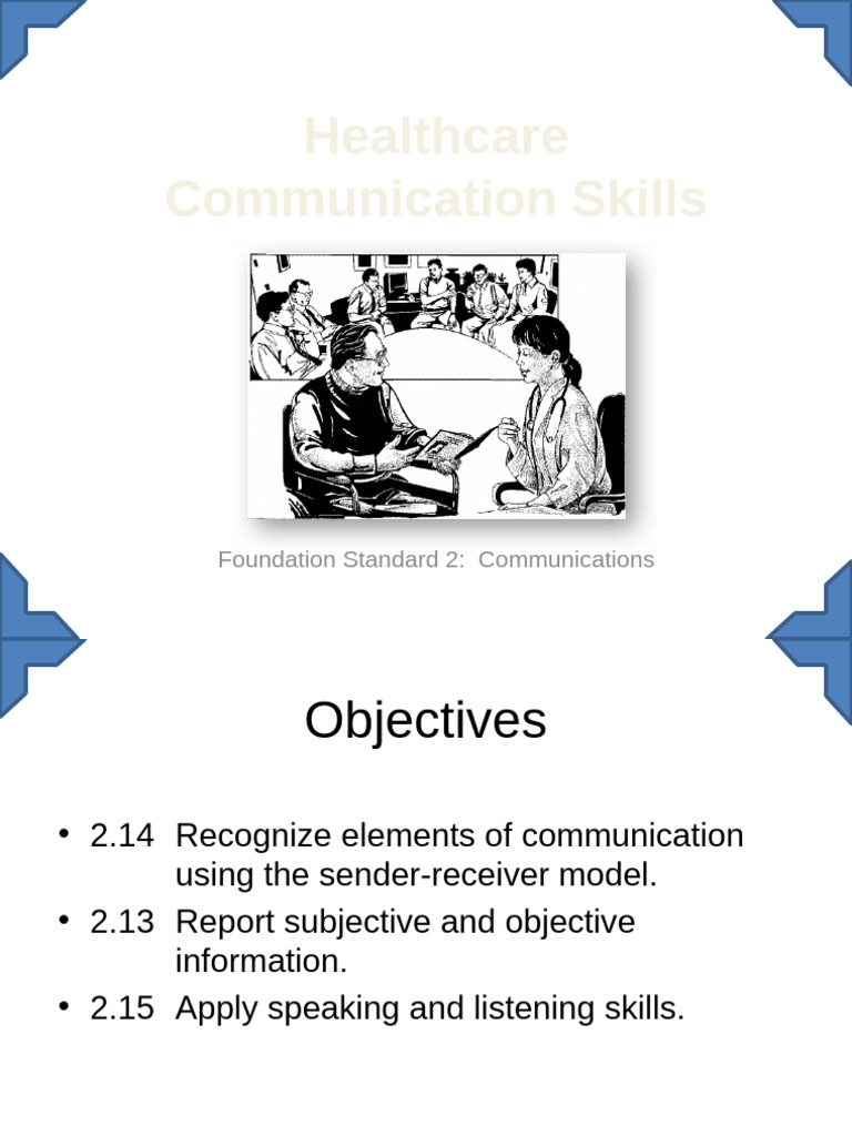 2 PP Healthcare Communication Skills | PDF