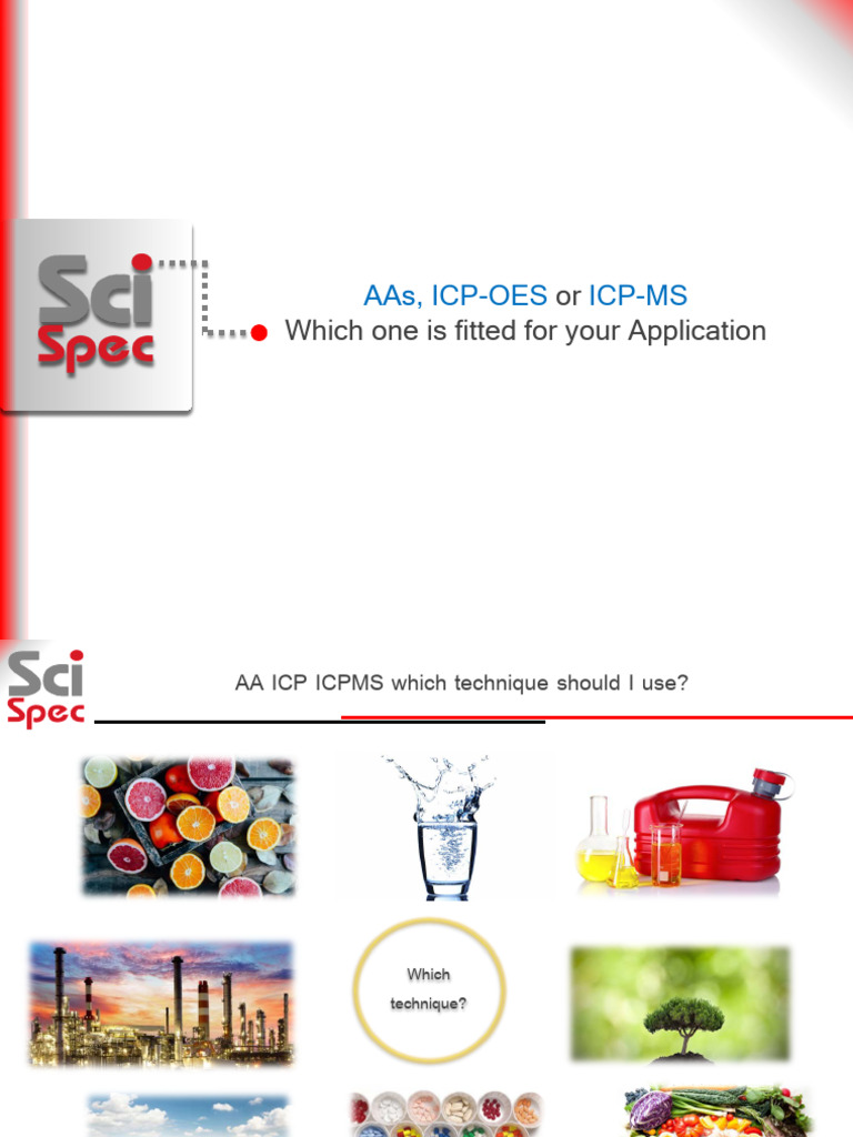 Or Which One Is Fitted For Your Application: Aas, Icp-Oes Icp-Ms | PDF