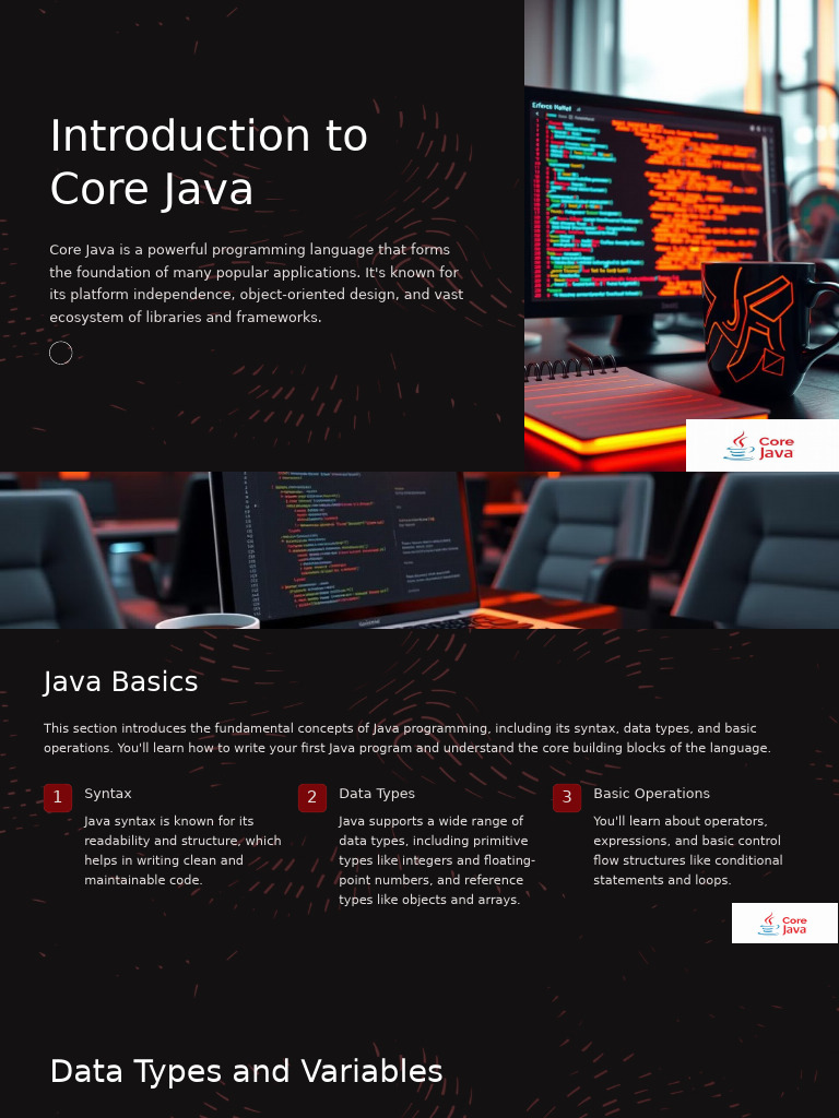 Introduction To Core Java | PDF