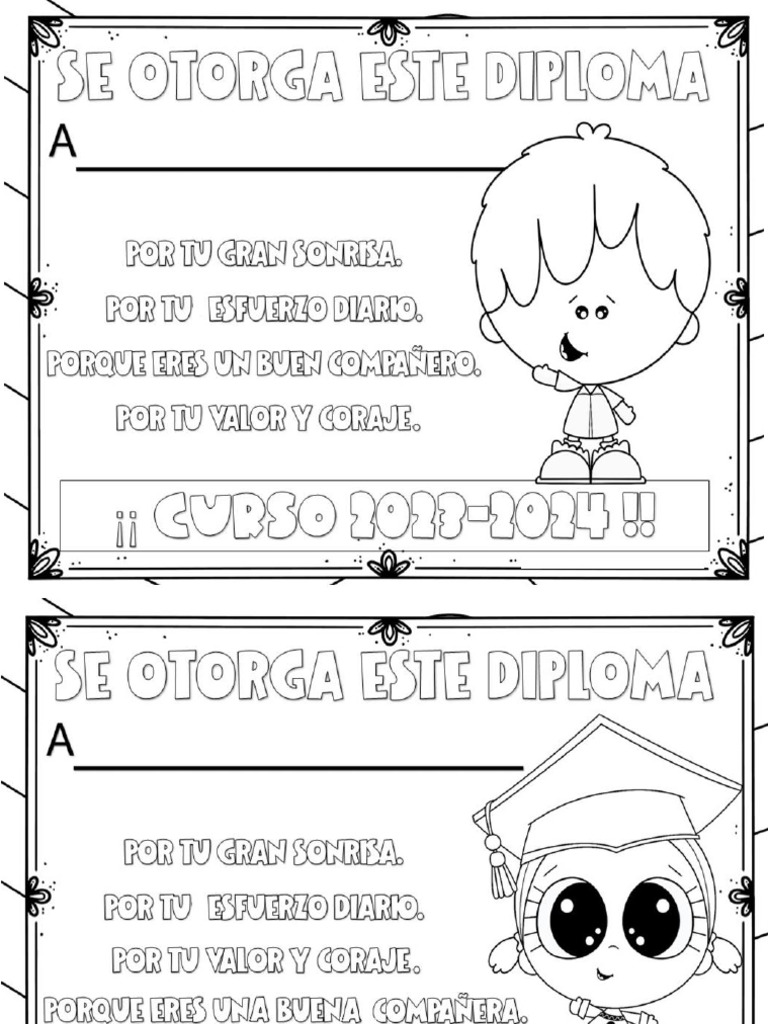 Diplomas Fin de Curso | PDF