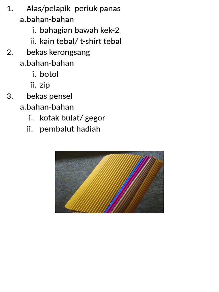 Projek Pertandingan Reka Cipta | PDF